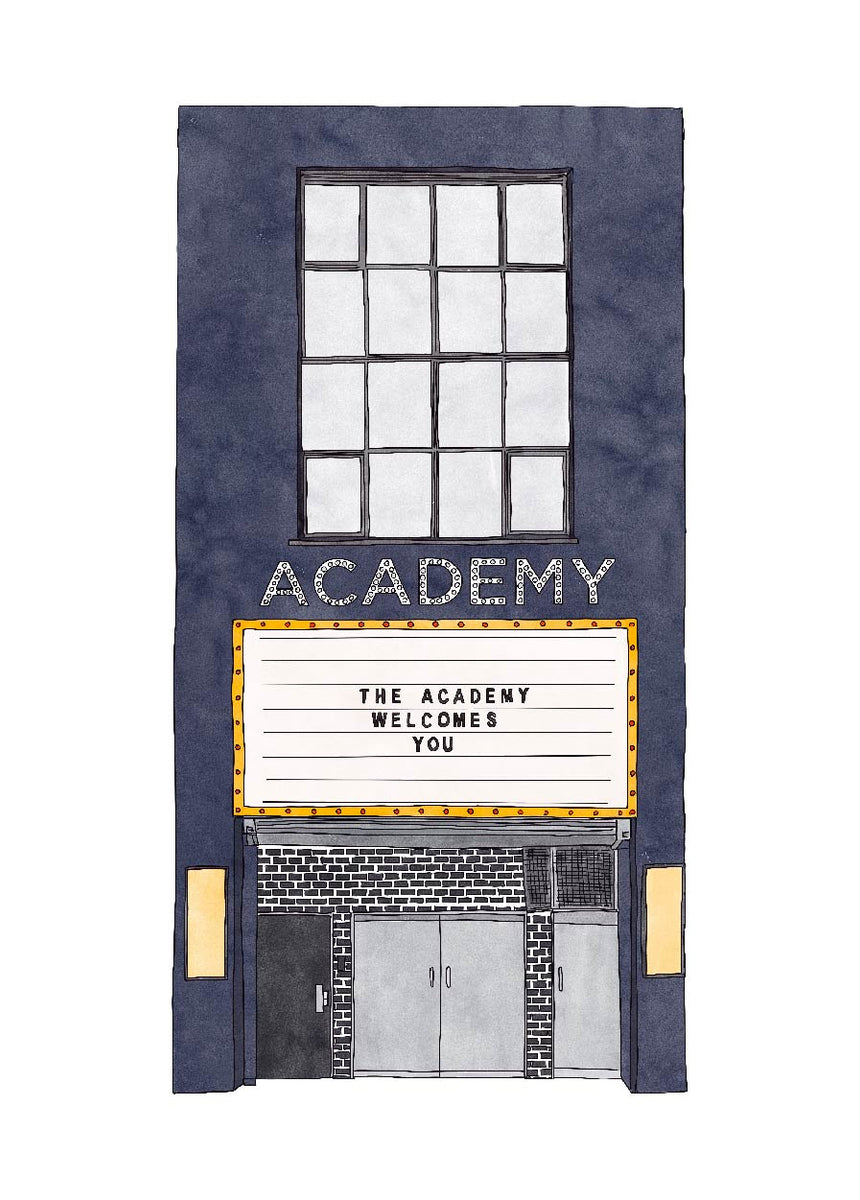 The Academy, Middle Abbey Street, Dublin 1 – Katy-Ruth Halpin Illustrations
